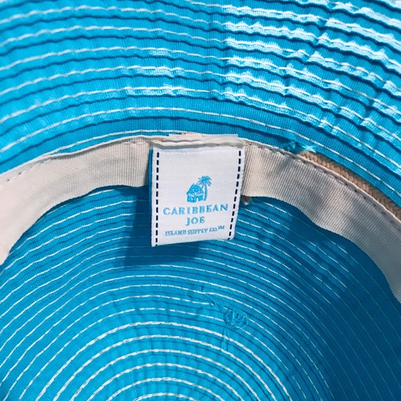 Caribbean Joe | Accessories | Caribbean Joe Ladies Turquoise Sun Hat ...